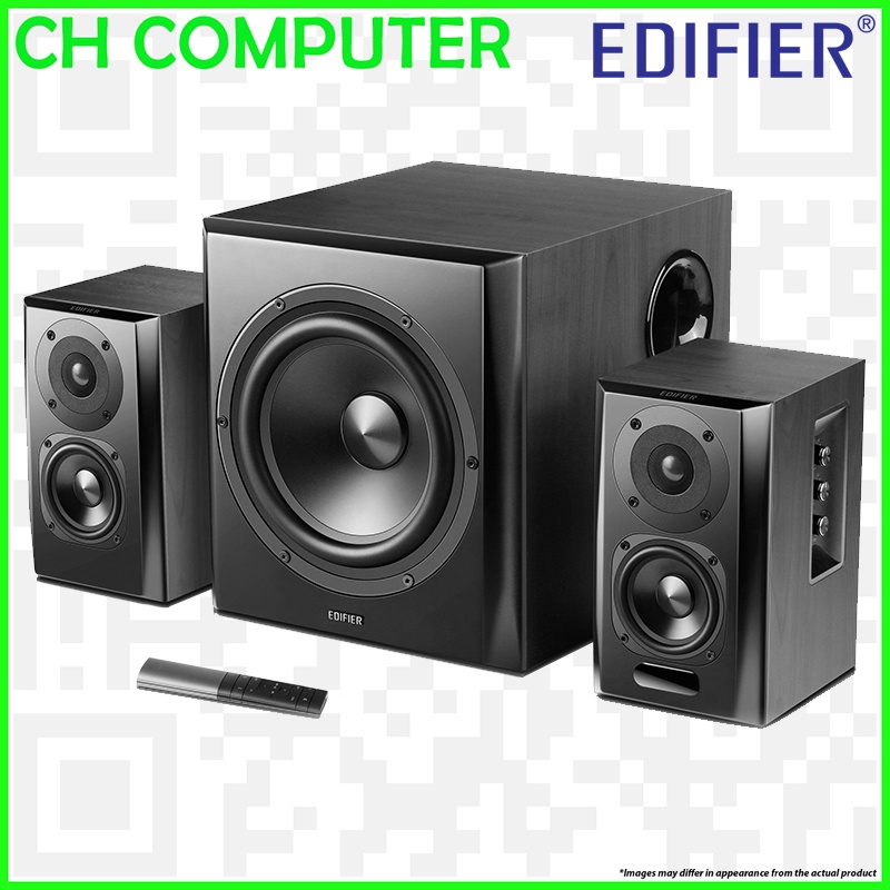 Edifier S351DB Bookshelf Speaker and Subwoofer 2.1 Active Bluetooth ...