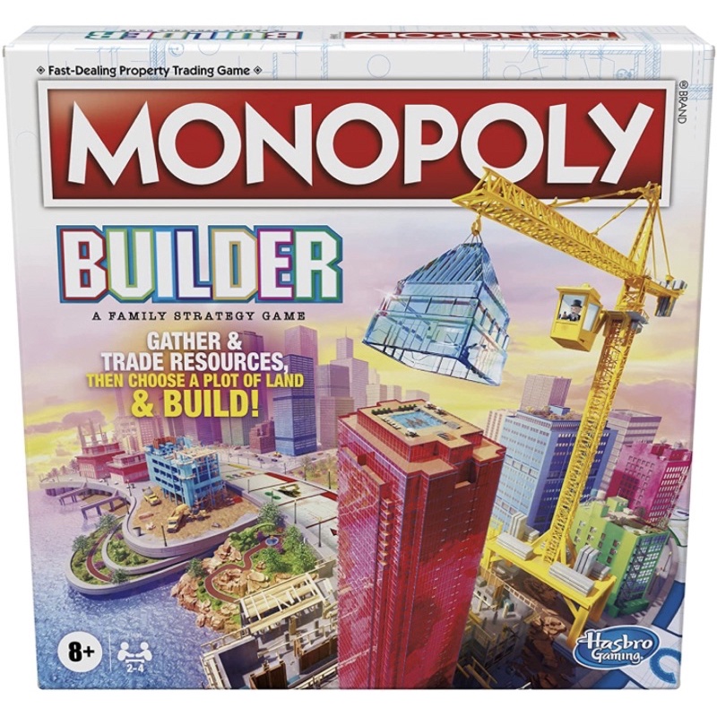 Monopoly Builder Board Game, Board Games for Kids and Adults, Strategy ...