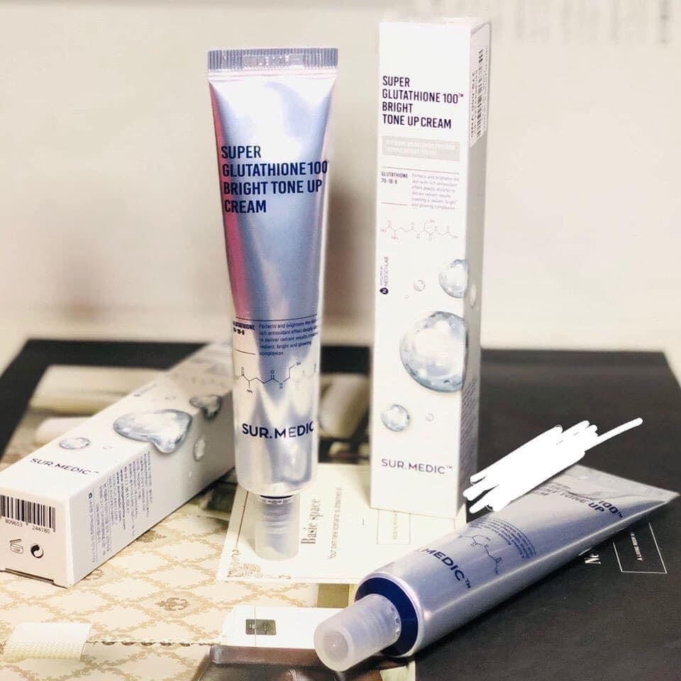 Supreme SURMEDIC + Super Glutathione 100 Bright Tone Up Cream, whitens ...