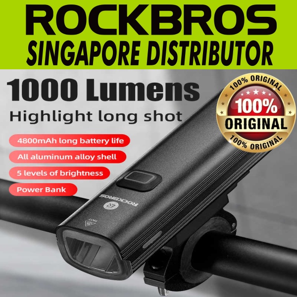 ROCKBROS Bicycle light USB 1000 Lumens Rechargeable Cycling Bike Front Back FOLDIE FOLDING Tail ...
