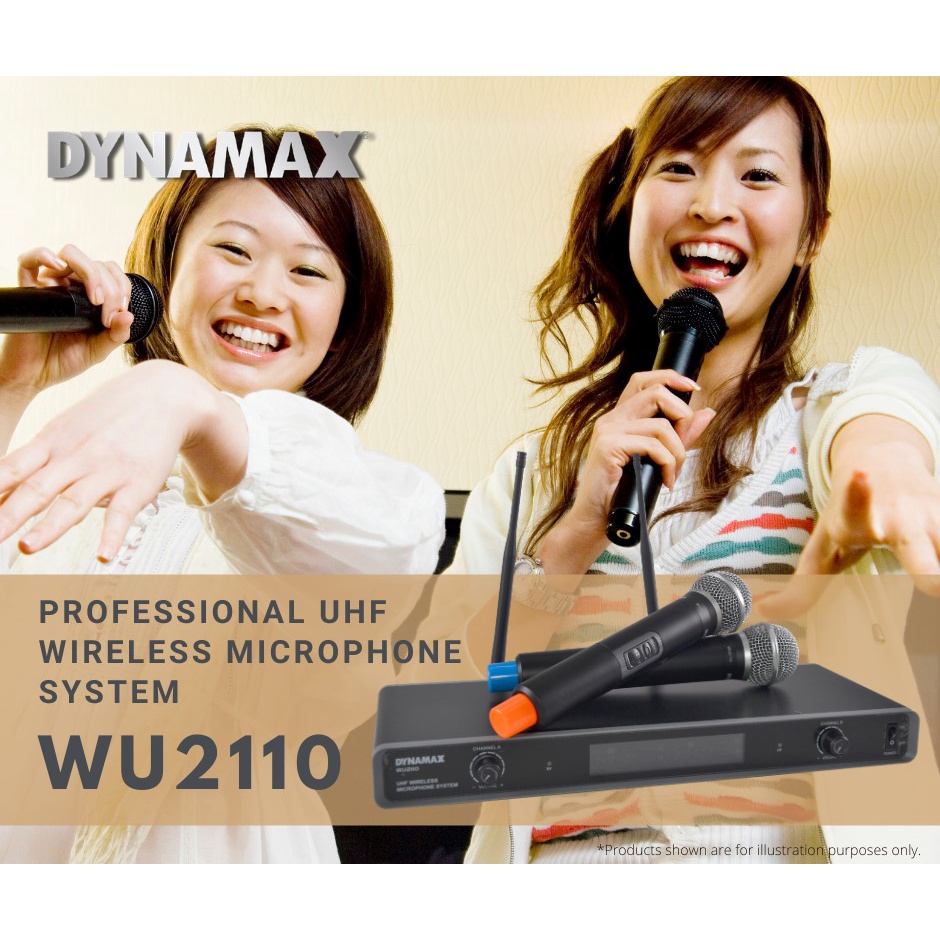 DYNAMAX PHWLDX-WU2110 Professional UHF Wireless Microphone System With ...