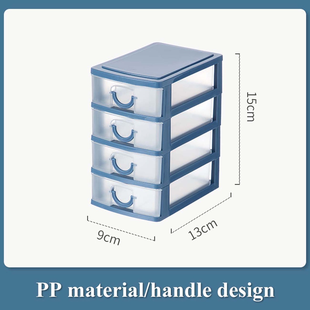 4/5 Layers Plastic Dust-Proof Detachable Drawer Transparent Storage Box ...