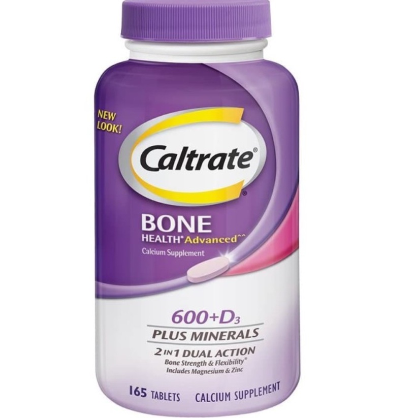 Caltrate 600 D3 Plus Minerals 165 Count Calcium And Vitamin D3