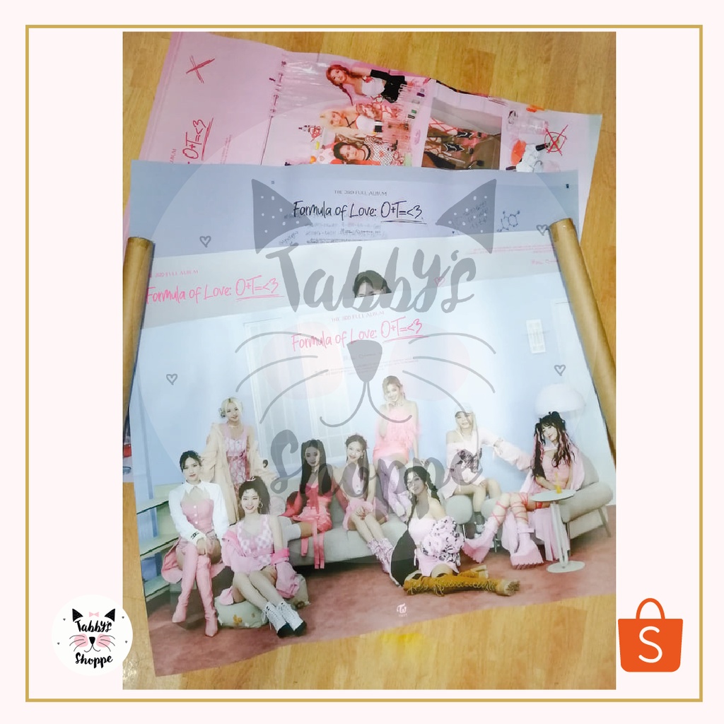 TWICE Formula of Love Official Poster POB w/ FREE POSTER TUBE | Shopee ...