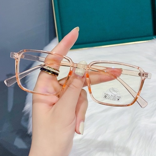Myopia finished glasses TR retro small box student glasses Anti ...