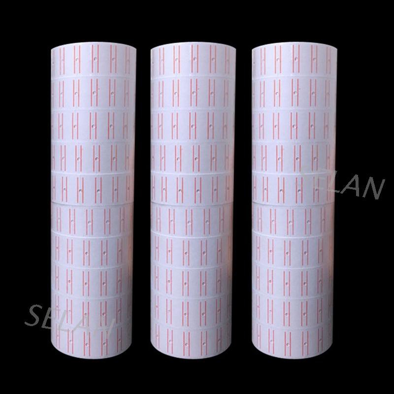 10 Rolls Self Adhesive Price Labels Paper Tag Sticker Single Row for ...
