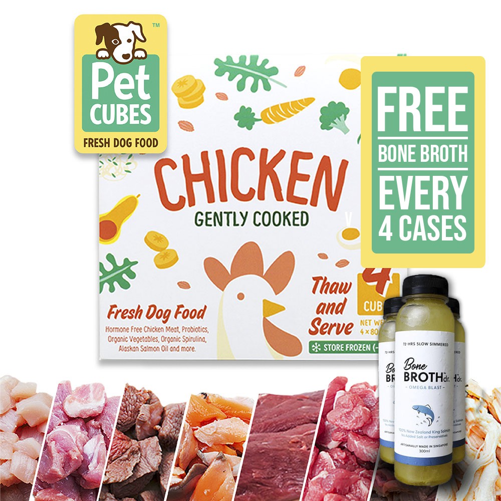 PetCubes Complete Gently Cooked Chicken Frozen Dog Food 2.25kg | Shopee ...
