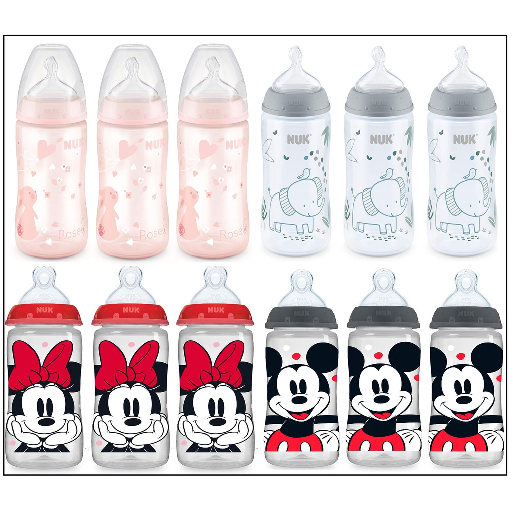 Original NUK Bottle Smooth Flow Anti-Colic 300ml X 3 bottles ( Made in ...