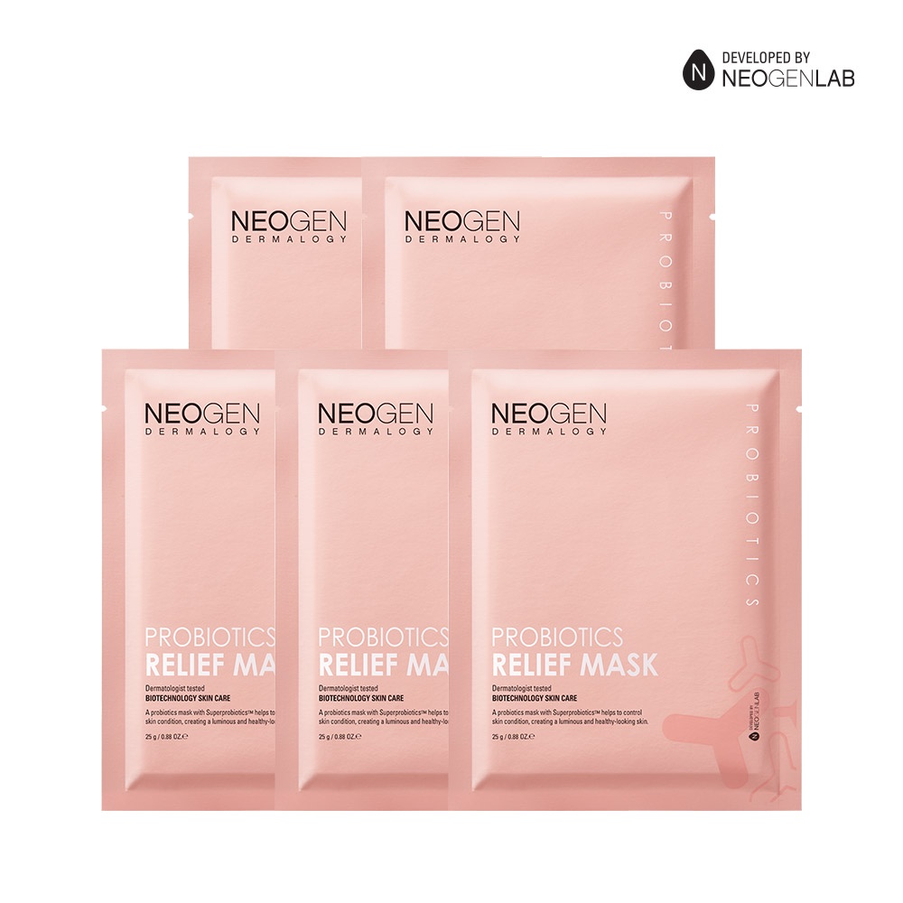 [NEOGEN DERMALOGY] Probiotics Relief Mask (25g x 5ea) | Shopee Singapore