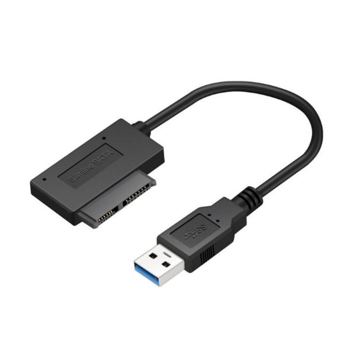 USB 2.0 to 7+6 13Pin Slimline SATA Laptop CD/DVD ROM Optical Drive ...