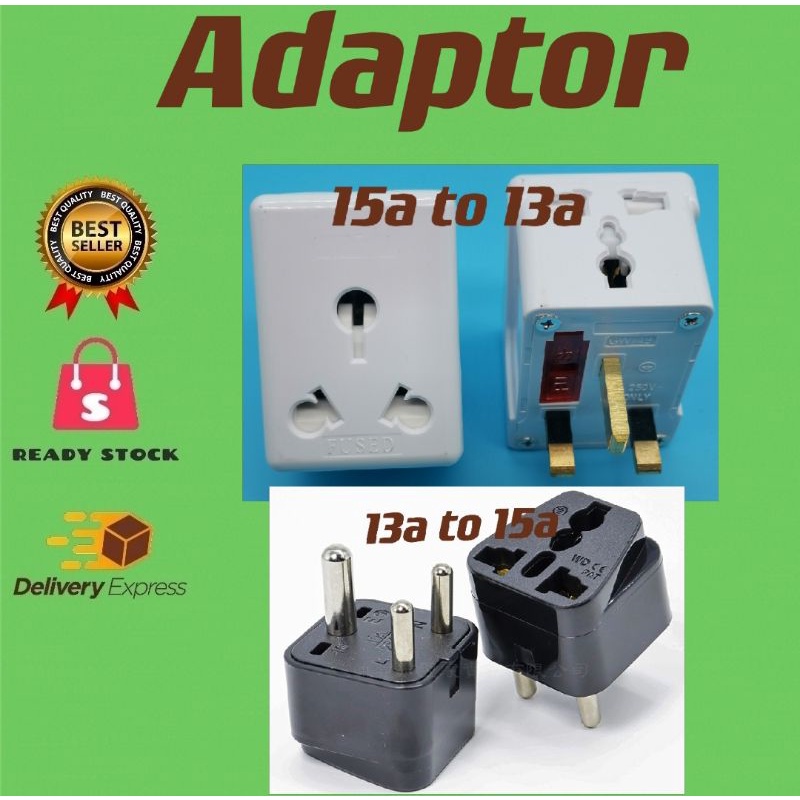 MULTI PLUG TOP 13a 15a Connector Socket Plug adapter Adaptor Plug to ...