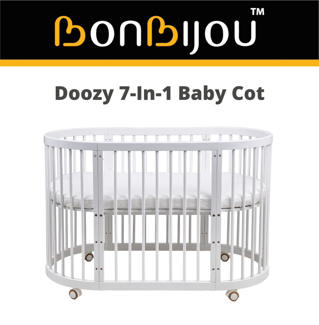 Infantino | Bonbijou Doozy 7-In-1 Baby Cot | Shopee Singapore