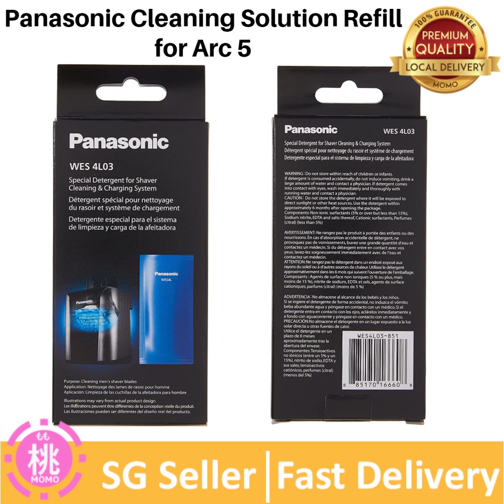 Panasonic Cleaning Solution Refill for Arc 5, Arc5 Men’s Shaver ...