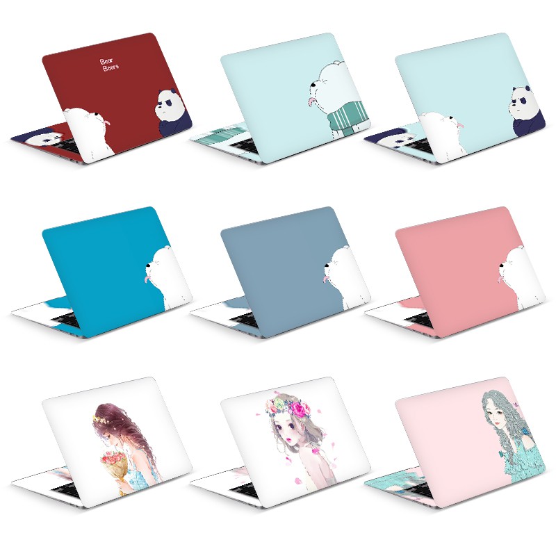 DIY Laptop Sticker Laptop Skin Bear Cover Art Decal 12/13/14/15/17 inch ...