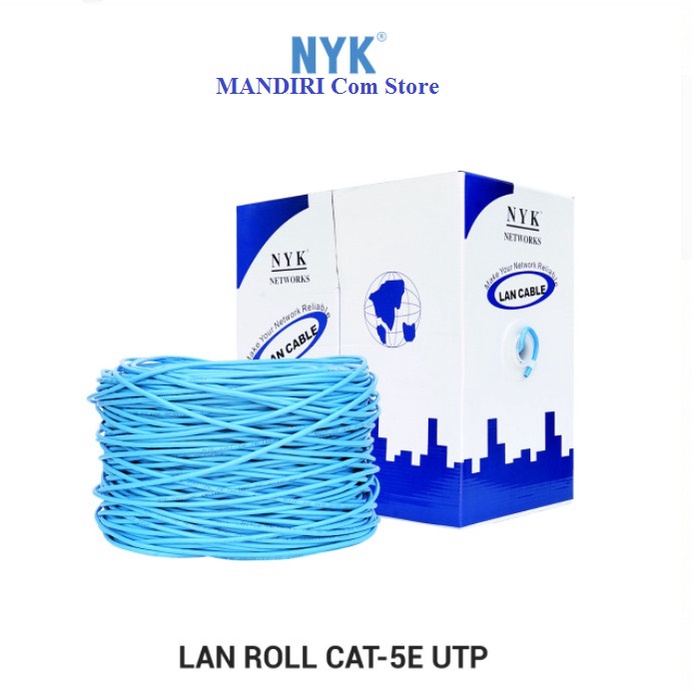 CAT5 NYK 305M ROLL LAN Cable / Internet 305M CAT5 UTP Network | Shopee ...