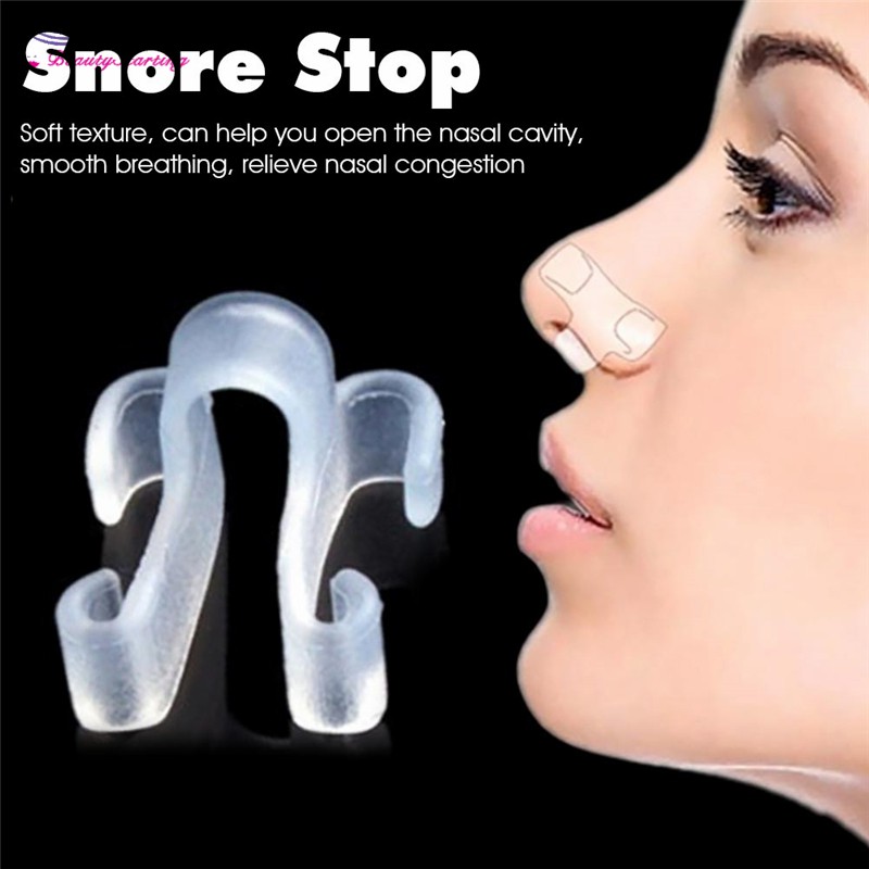 BT Anti-Snoring Apnea Nose Breathe Clip Stop Snore Device Sleeping Aid ...