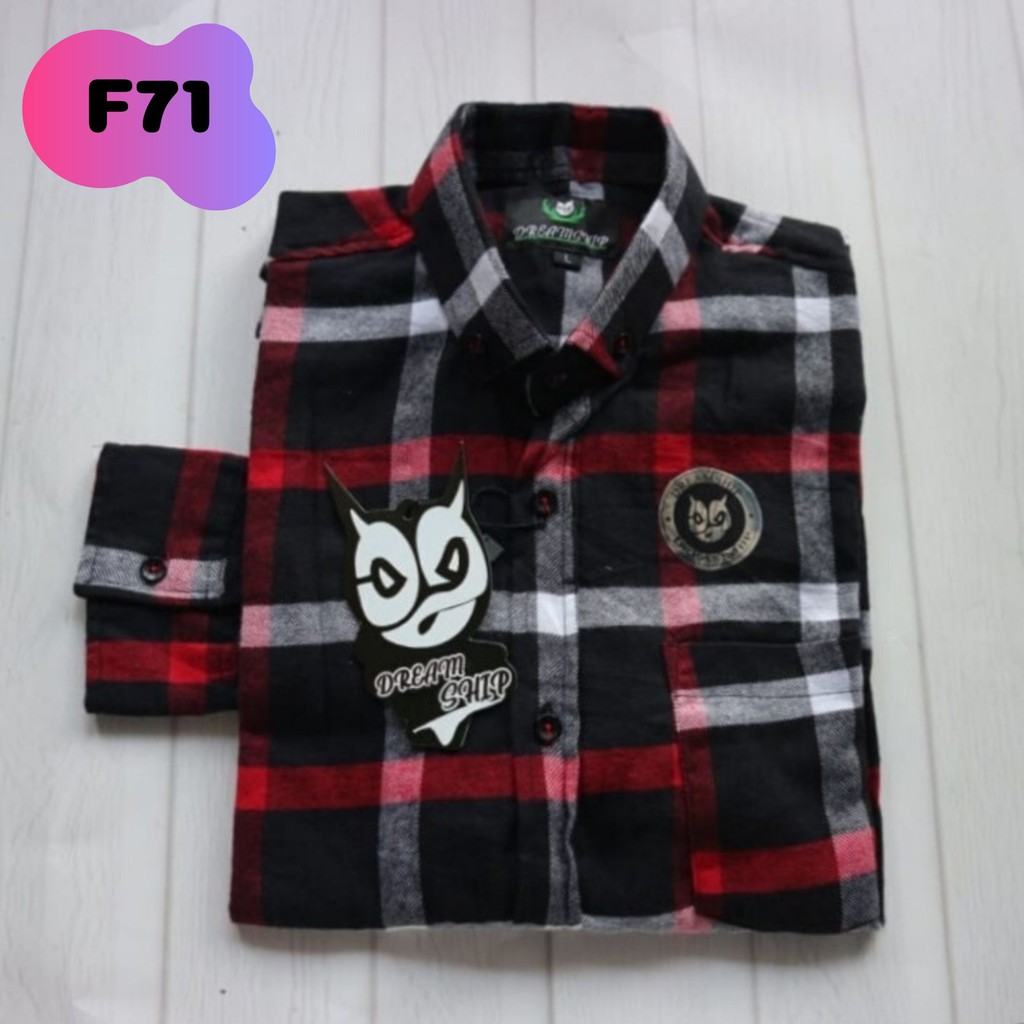KEMEJA F71 - Men's Flannel Shirt Men's Flannel Shirt Long Sleeve F71 ...