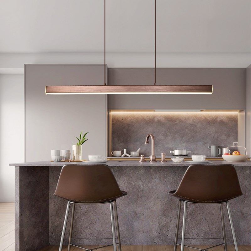 KONG Long Strip Dining Light Hanging Light Nordic Pendant Light Modern ...