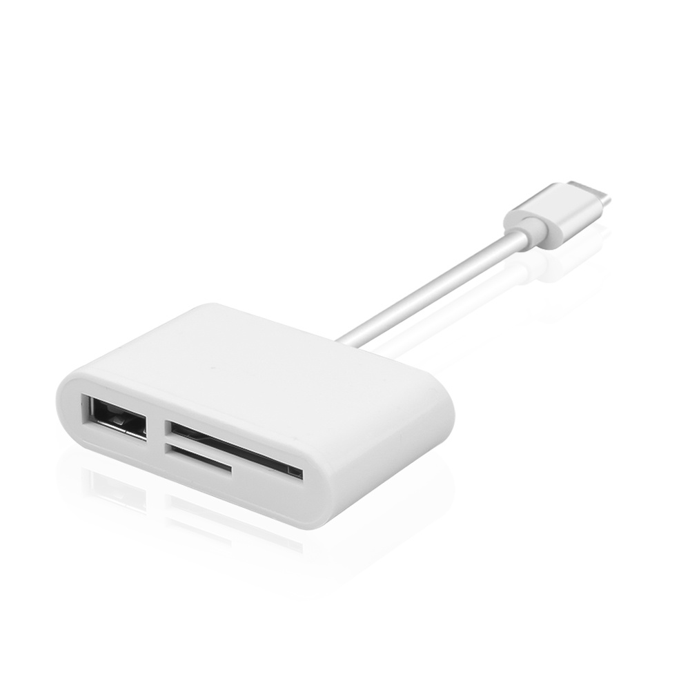 3in1 Type C To SD TF Card Reader OTG USB Hub Micro SD/TF Card Reader ...