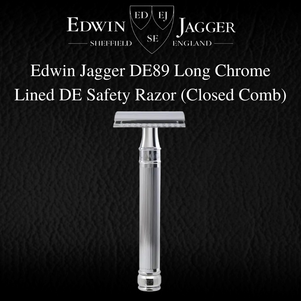 Edwin Jagger - DE Series - DE89 Chrome Double Edge Safety Razor-SGPOMADES | Shopee Singapore