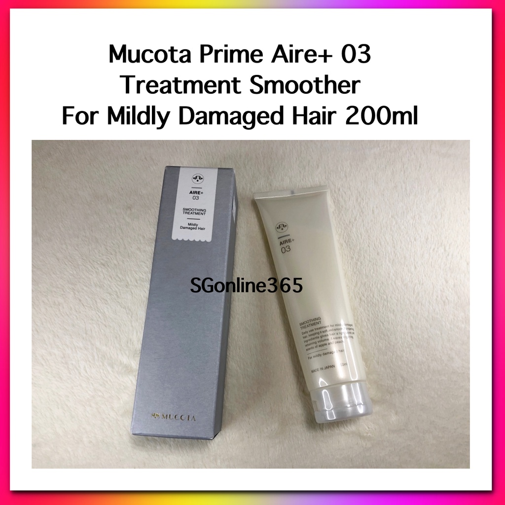 Mucota Prime Aire+ 01 Shampoo 250ml + 03 Treatment 200ml for Mildly and ...