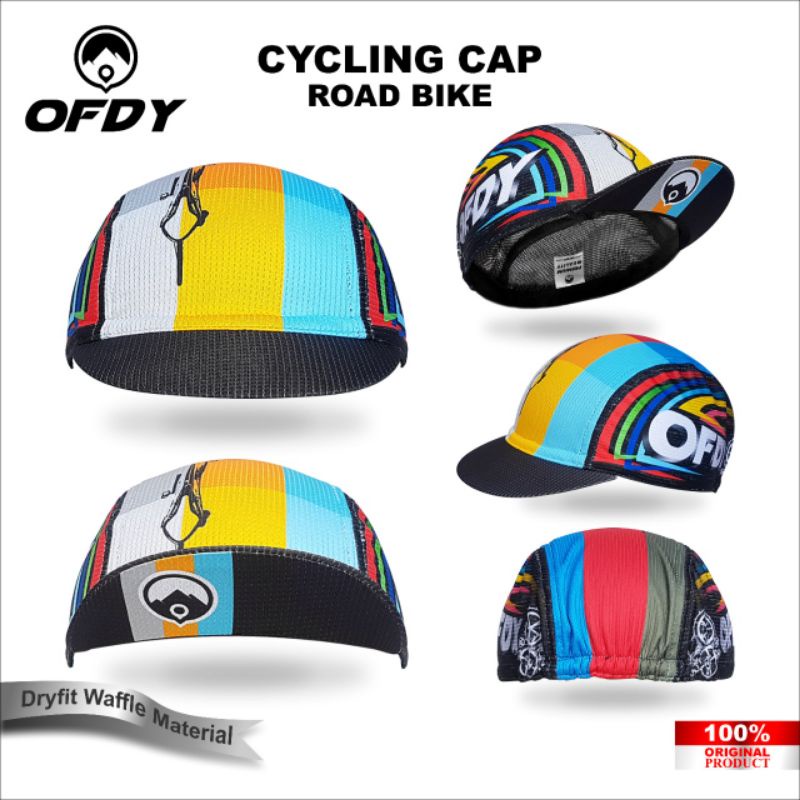 Ofdy Bicycle cap Cycling cap dryfit premium two layer motif road bike ...