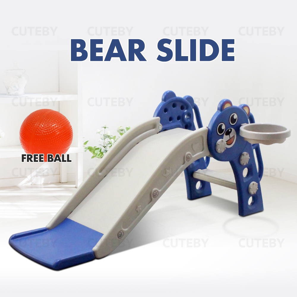 Cute BEAR SLIDE Children Slide Playground Indoor Home DIY Kids Slide w ...