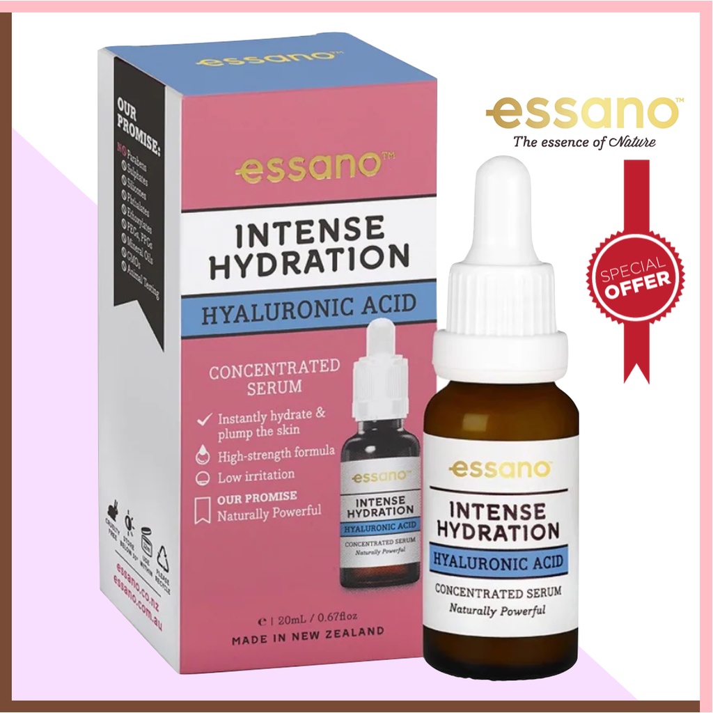 ESSANO Intense Hydration Hyaluronic Acid Concentrated Serum [20ml ...