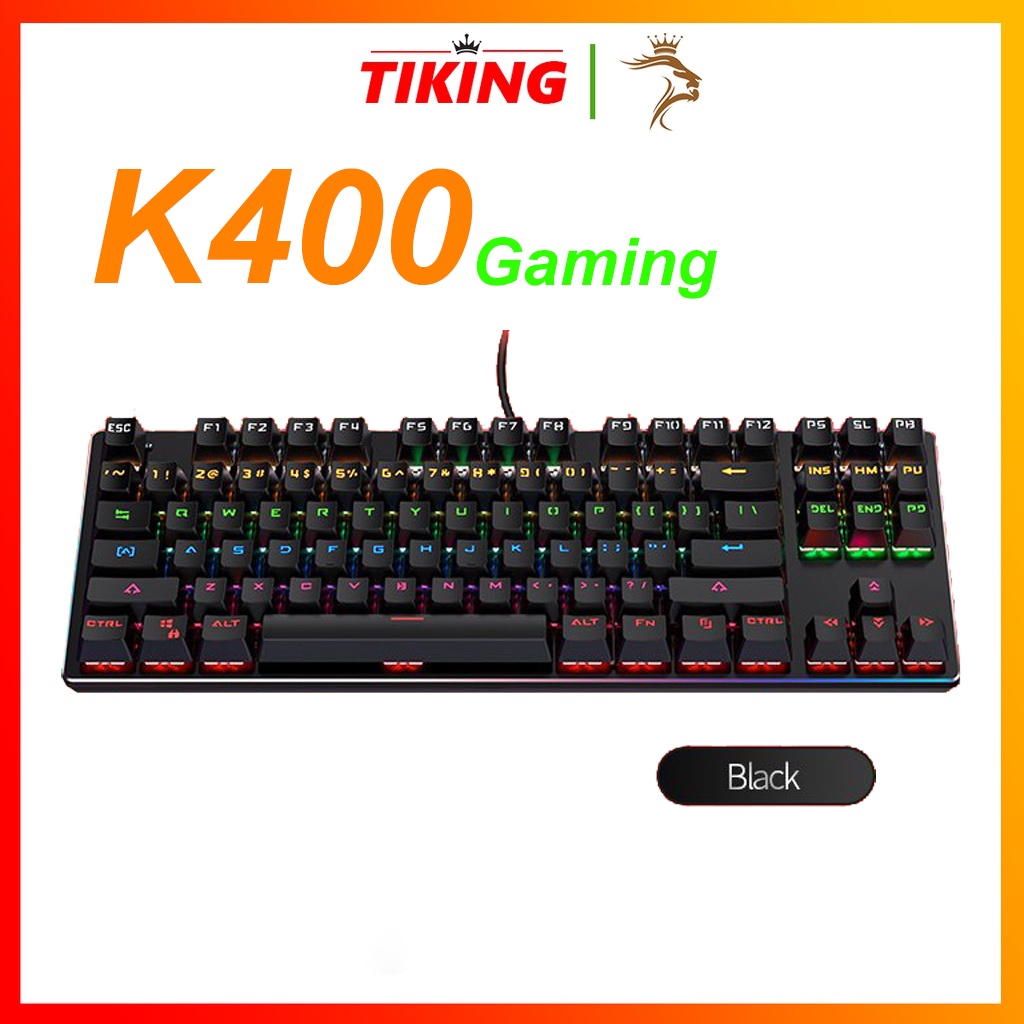 K400 Mechanical Gaming Keyboard Full LED Light - K400 Waterproof Gaming ...