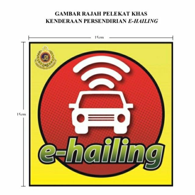 Grade AAA e-hailing sticker special identification mirror sticker for ...