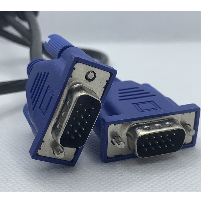 VGA to VGA Cable 1.5M with Blue 15 Pin Male to Male | Shopee Singapore