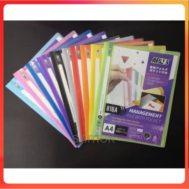 APLUS 818A management file with pocket ( A4 ) | Shopee Singapore