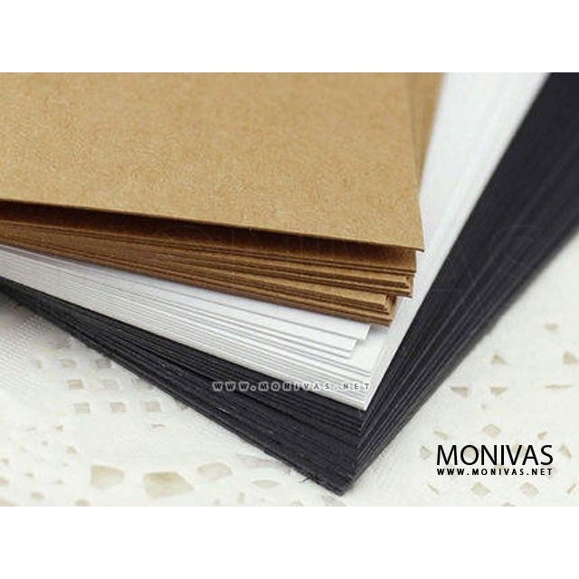 DIY Plain Kraft Card Papers White Postcards Scrapbook Art Crafting ...