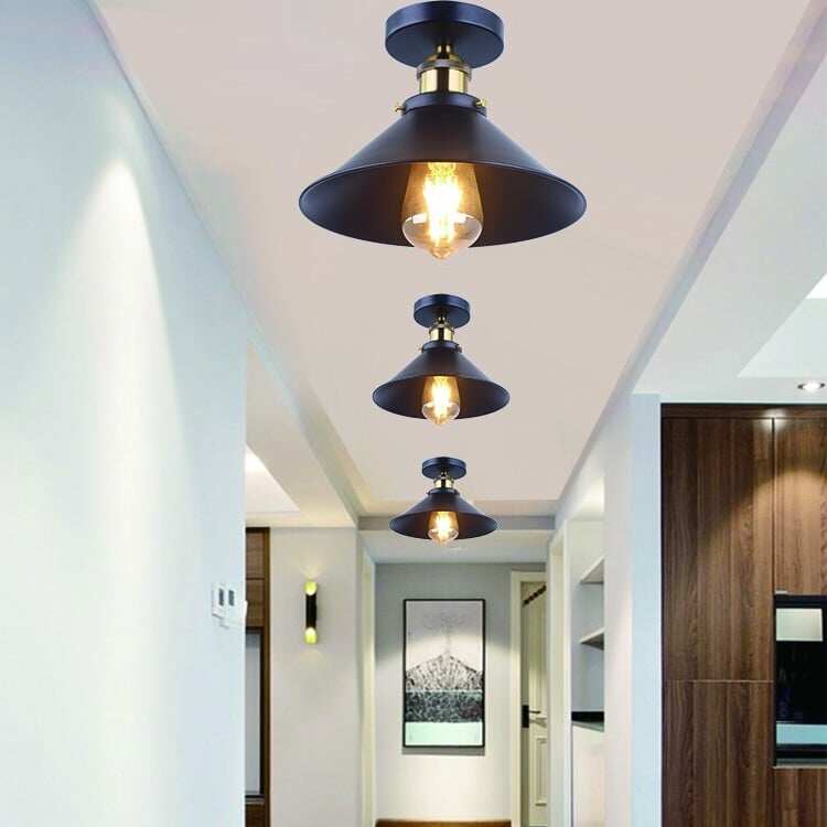 HTL Vintage Ceiling Light Ceiling Lamp Lampu Hiasan Lampu Siling Metal ...