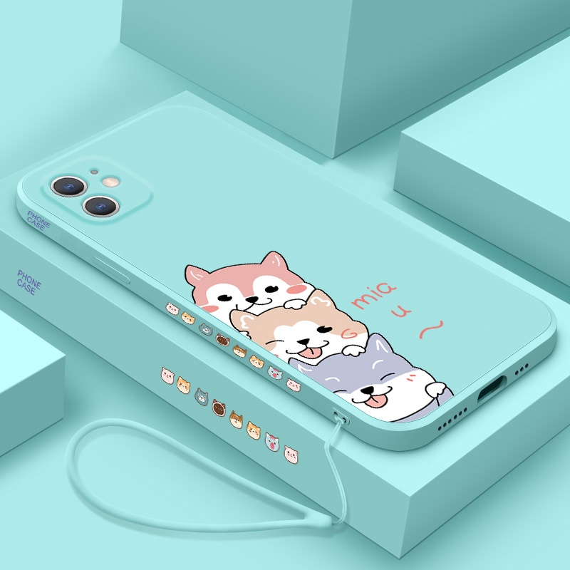 Cute Cartoon Three Pets Phone Case Compatible for iPhone 12 11 Pro Max ...