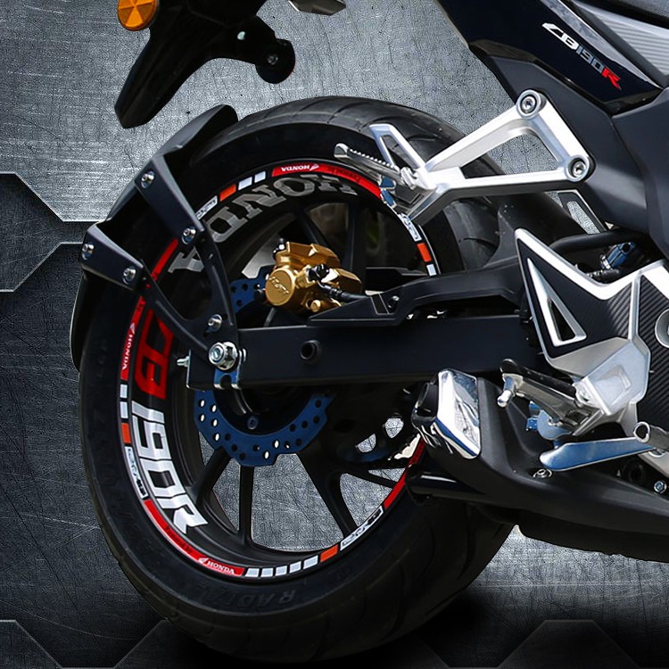 [All Colour Sticker] 16PCS 17and 18 Inch Motorcycle Styling Wheel Hub ...