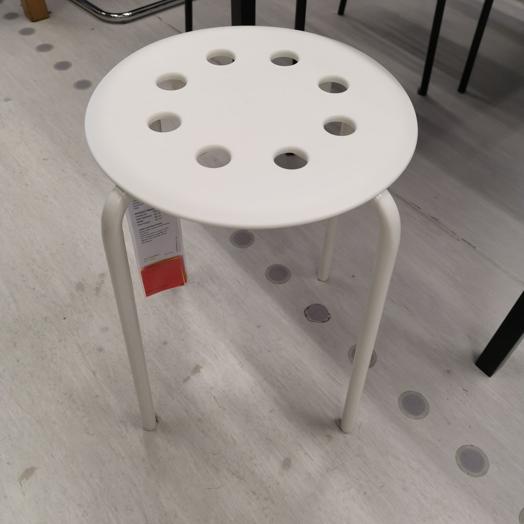 Ikea MARIUS Stool, Bench, 45 cm | Shopee Singapore