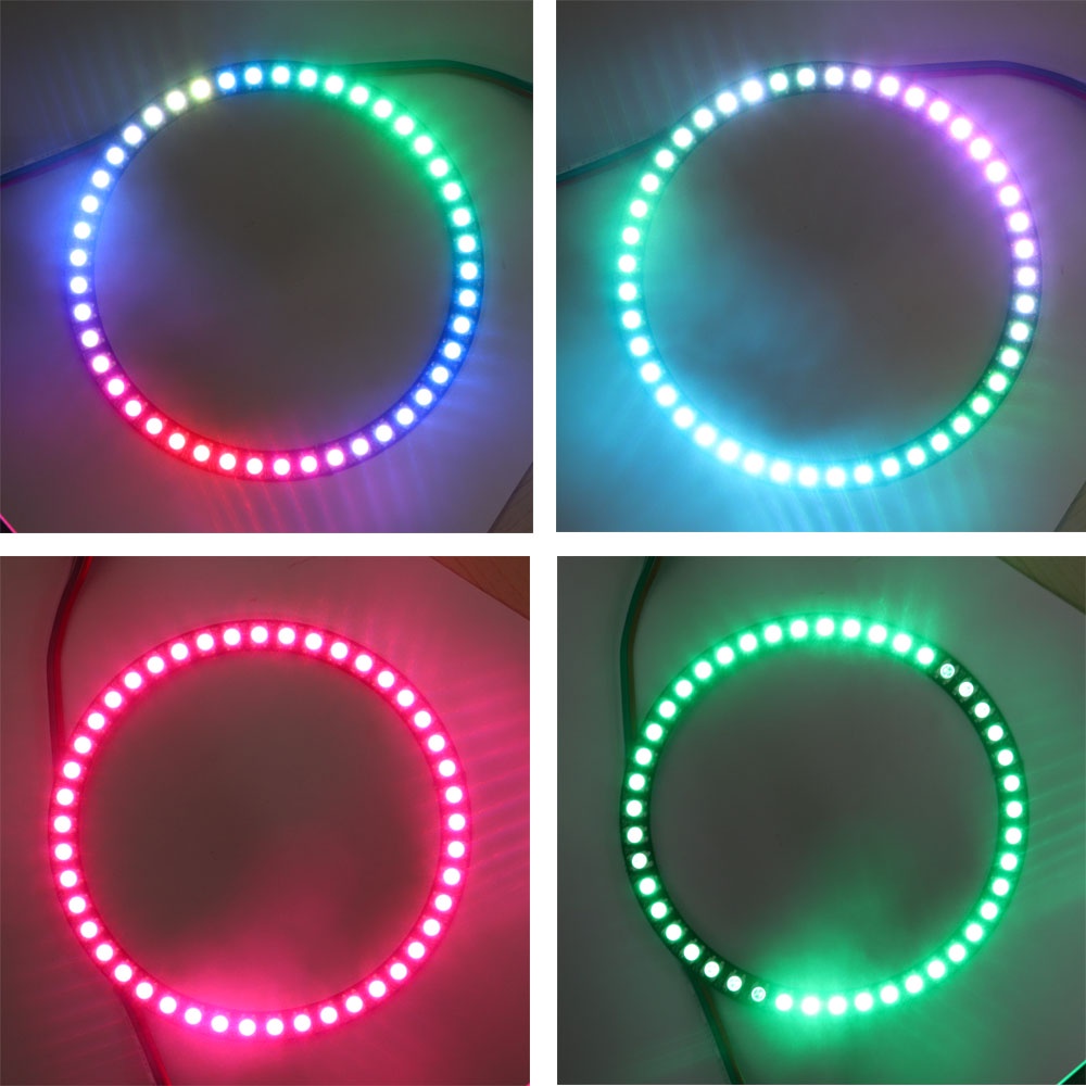 WS2812B 8/16/24/35/45 Leds Pixel Ring Addressable Led Modules WS2812 IC ...