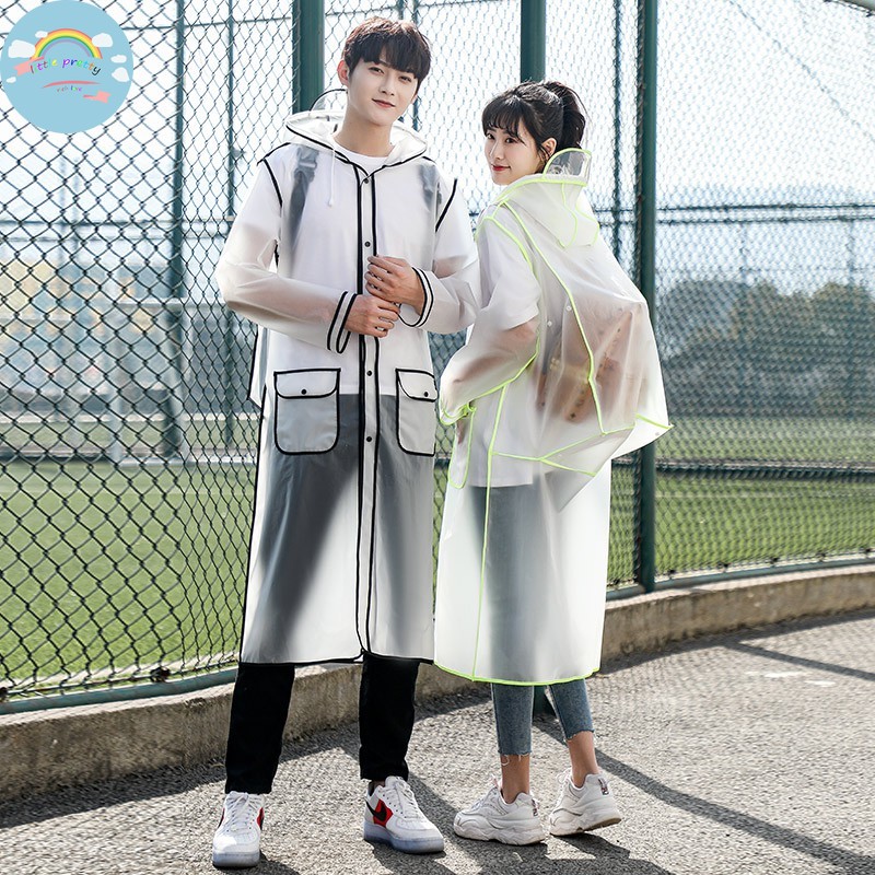 Fashionable EVA Adult Raincoat Backpack Outdoor Rainwear Couple Poncho ...