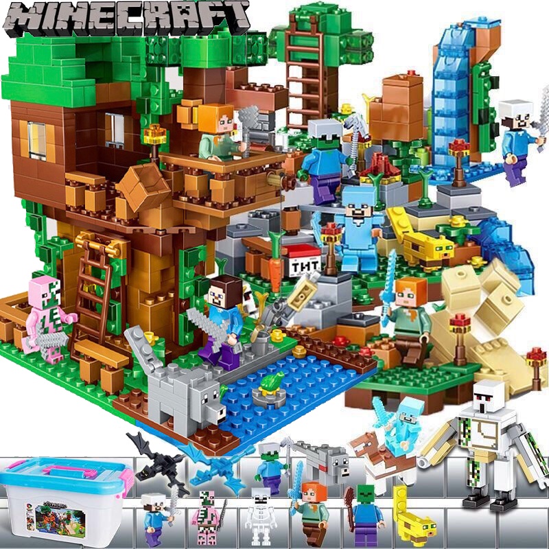 3 in 1 Minecraft/my world series tree house village compatible lego for ...