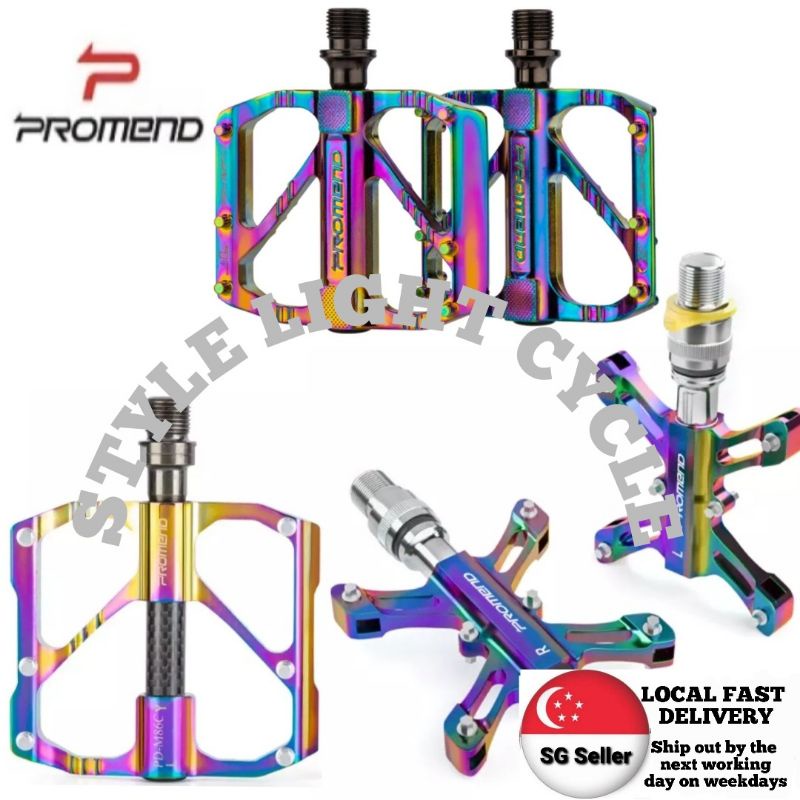 Promend Pedal Oilslick Carbon Fiber 3 Bearing Smooth M86CY R87CY R67Y ...