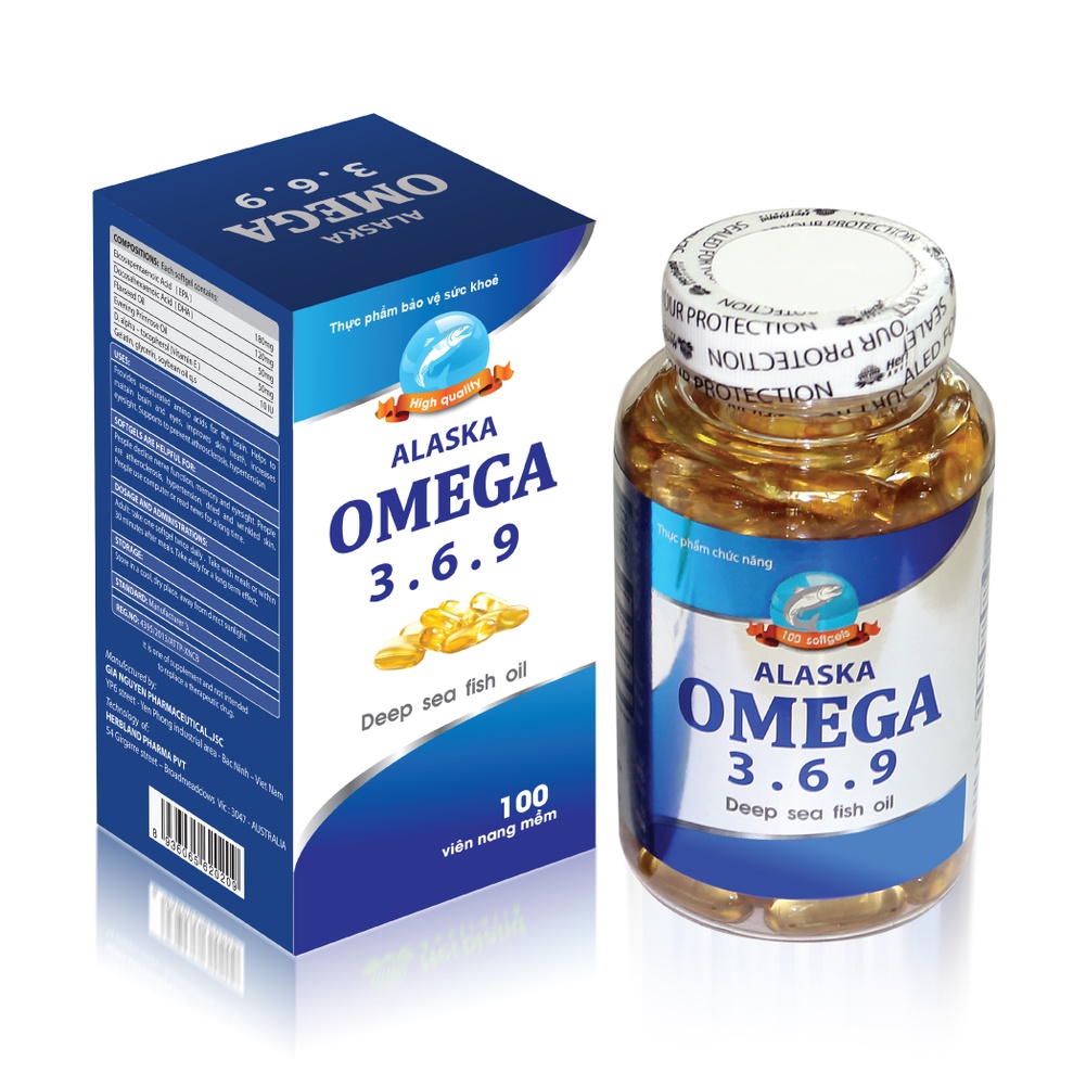 Alaska Omega 3.6.9 Gia Nguyen fish oil (Box of 100 tablets) [Viet Duc ...