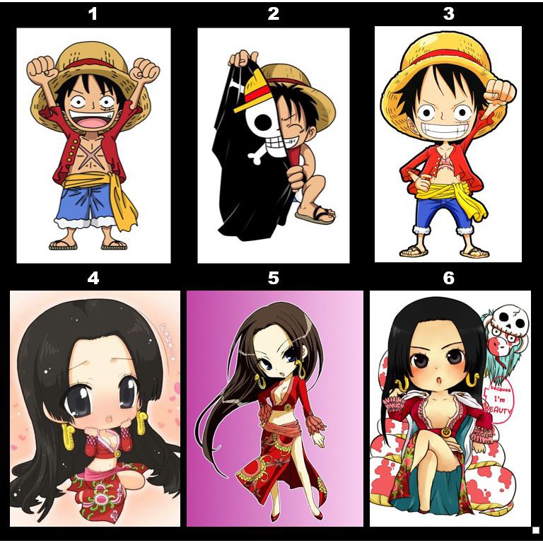 Luffy Boa One Piece Waterproof Vinyl Sticker Ref Magnet Thai Actor ...