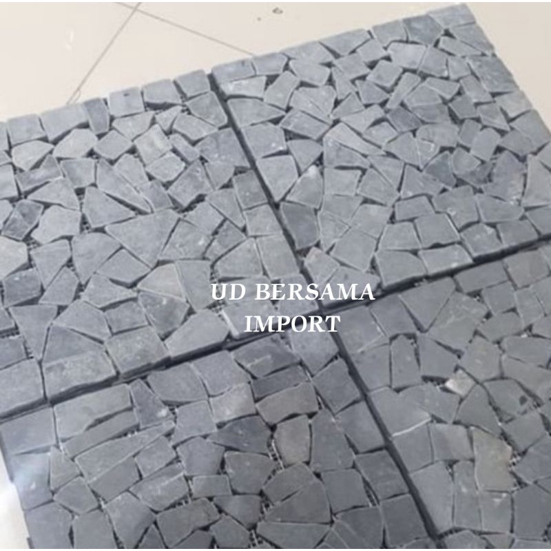 KRIS Stone Deck Tile Deck Garden/Tile Outdoor/Black Stone 30x30CM ...