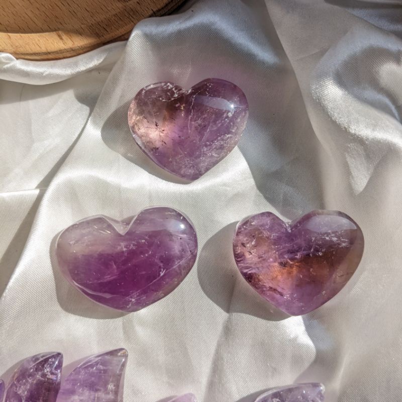 SG CRYSTALS 💖 Amethyst Hearts 💖 | Shopee Singapore