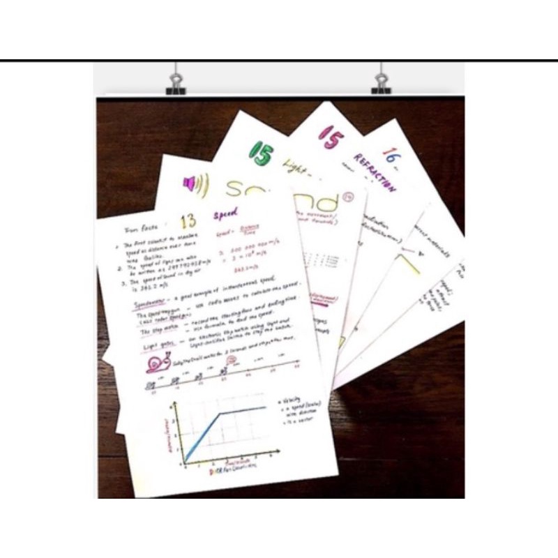 [IGCSE NOTES] IGCSE Year 8 Science Notes (Physics)(hard copy) | Shopee ...