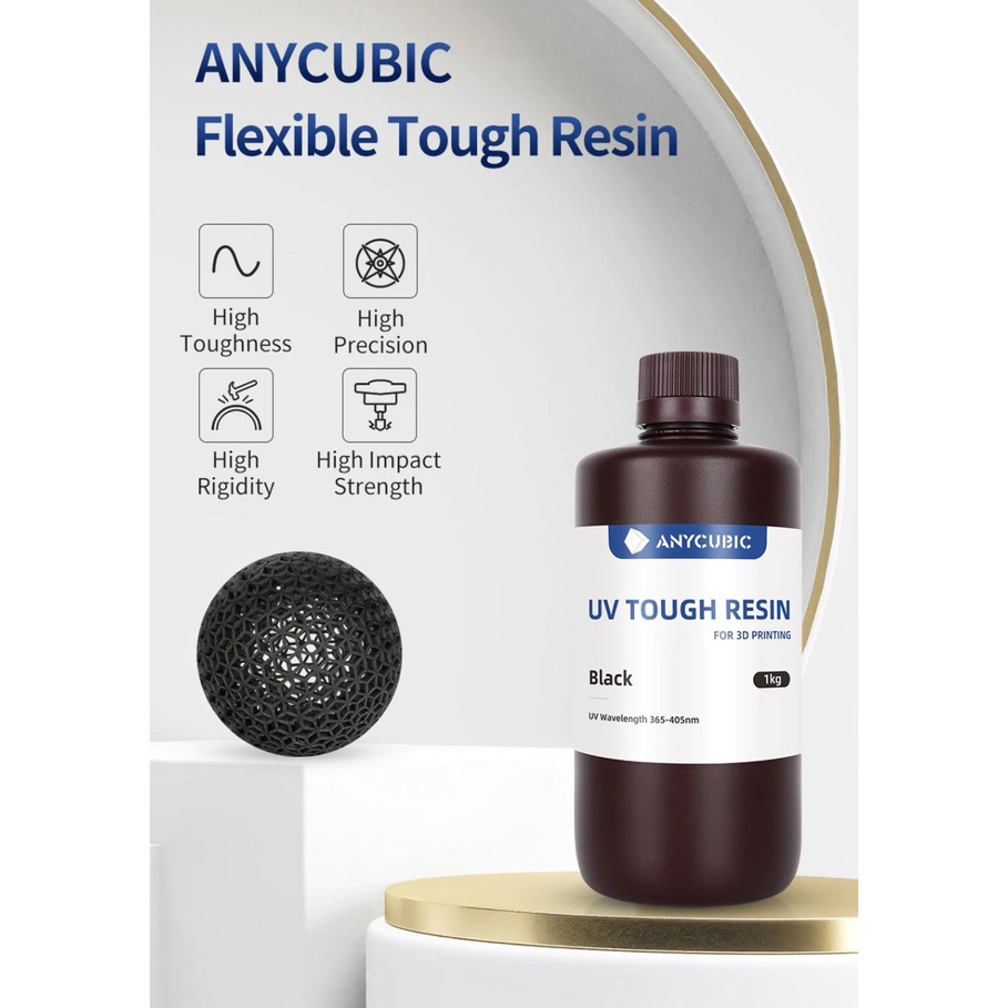 [SG] Anycubic Tough Resin + 2.0 1KG - For LCD DLP 3D Printers *Local ...
