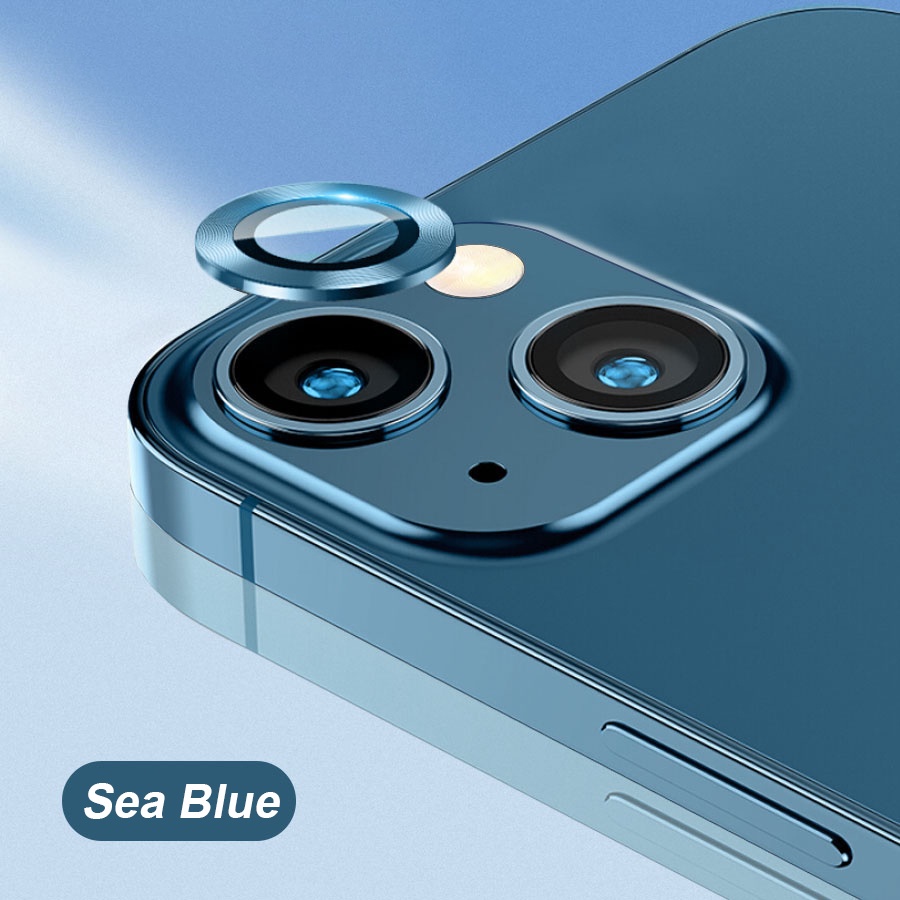 For iPhone 11 12 13 14 15 16 Pro Max Sapphire Rear Camera Lens Protector Ring Tempered Glass ...
