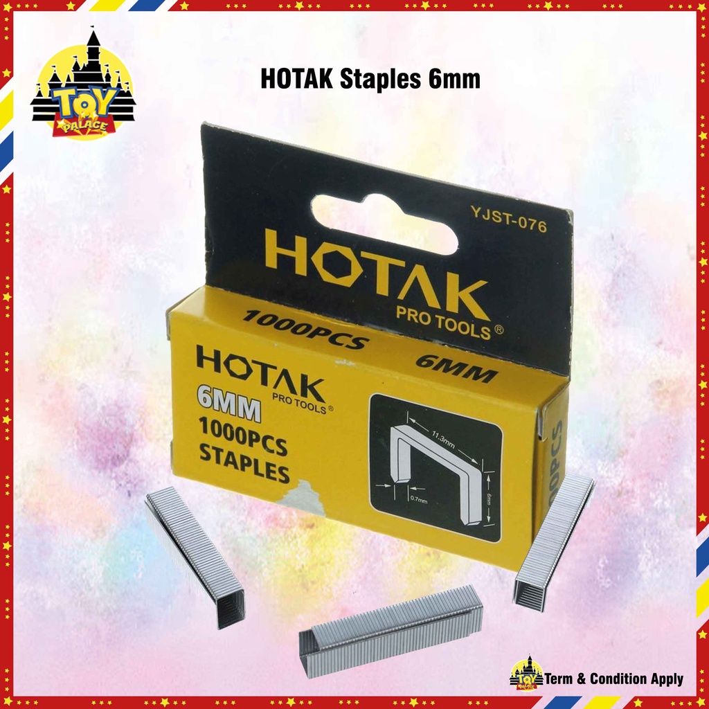 HOTAK Staples 6mm/8mm/12mm | Shopee Singapore
