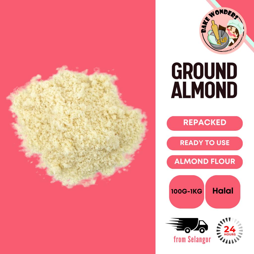 Ground Almond/Almond Powder/Almond Flour/Serbuk Badam/杏仁粉 (100g/250g ...